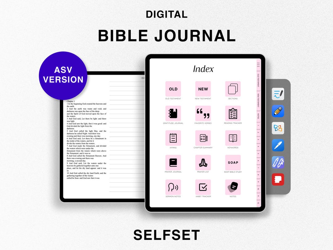 Digital Bible Journal, Study Bible, American Standard Version ...