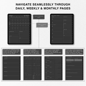 2024 2025 Digital Teacher Planner, Dark Mode Dated Undated Lesson ...