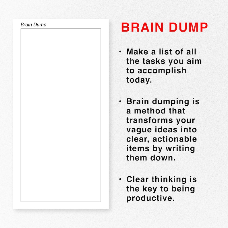 Timebox Planner 2026, Time Blocking, to Do List, Brain Dump, Agenda ...