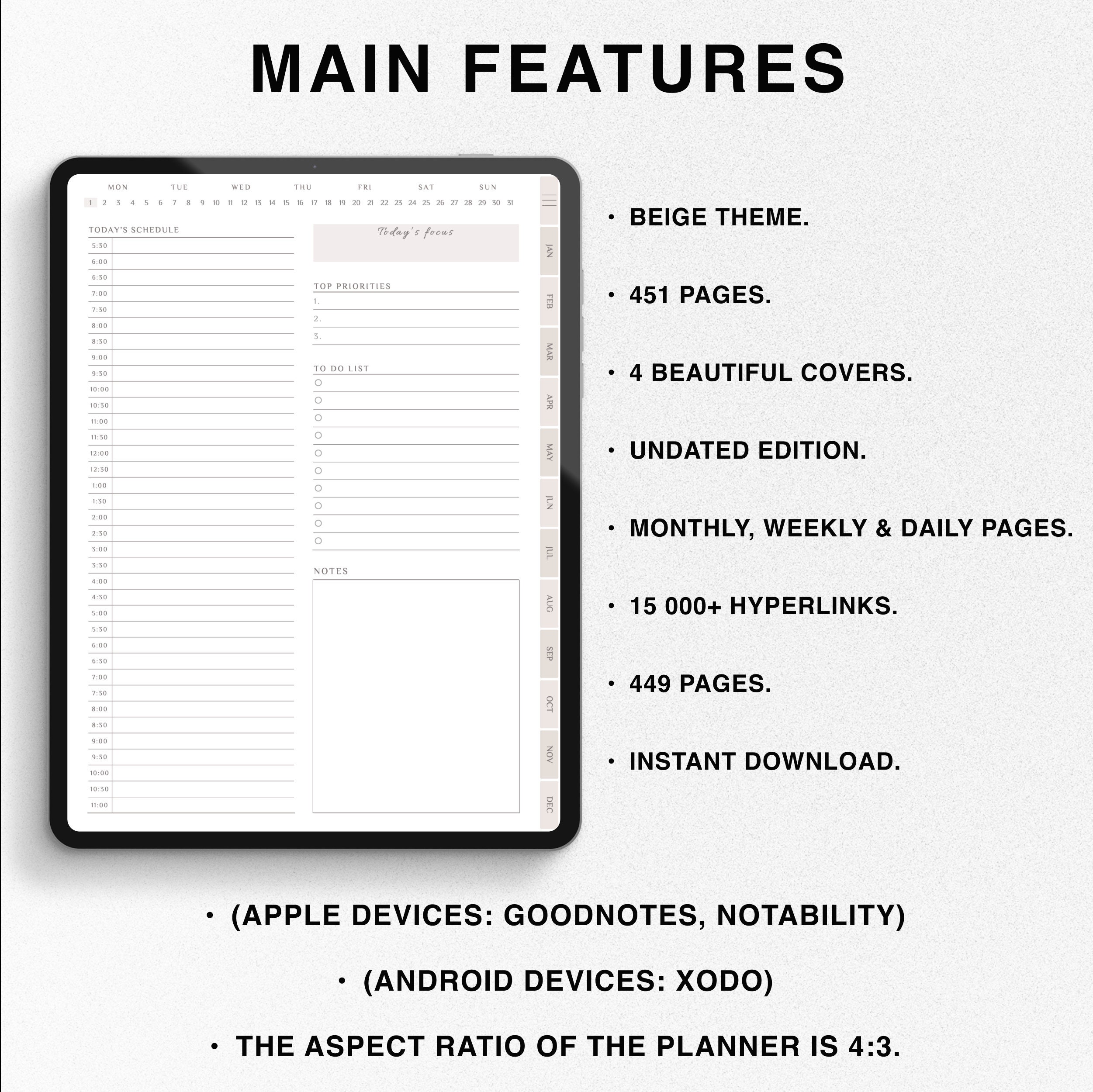 How to Create Digital Planner for Goodnotes | PLR Digital Planner ...