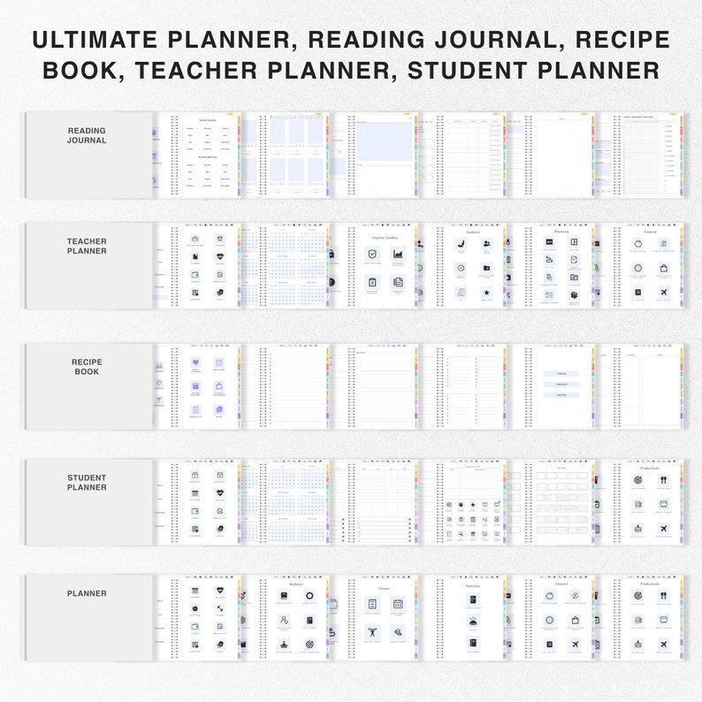 PLR 2026 Digital Planner Templates for Goodnotes, PLR Digital Bundle ...