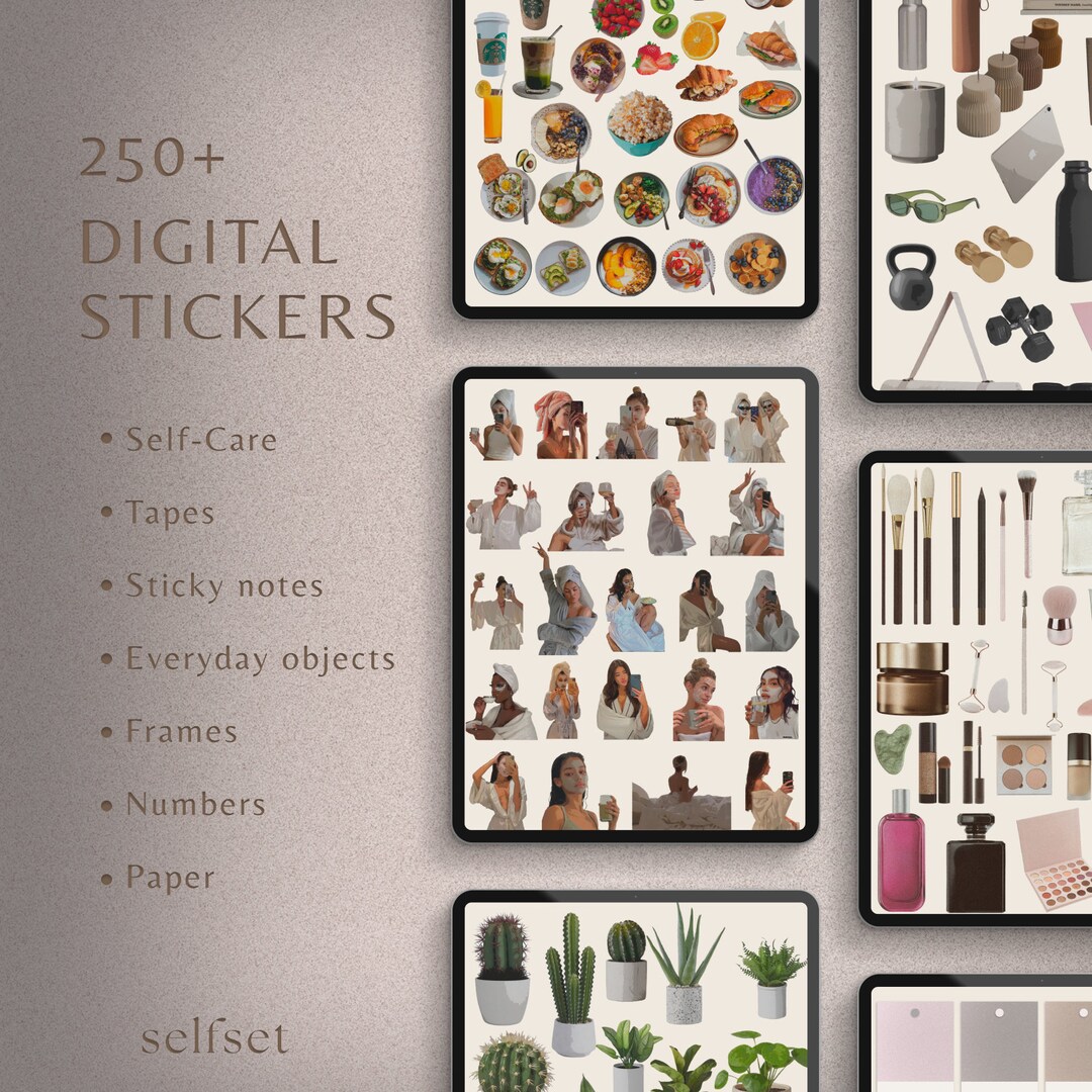 Digital Stickers | Aesthetic Stickers, Goodnotes Stickers, Minimalist ...