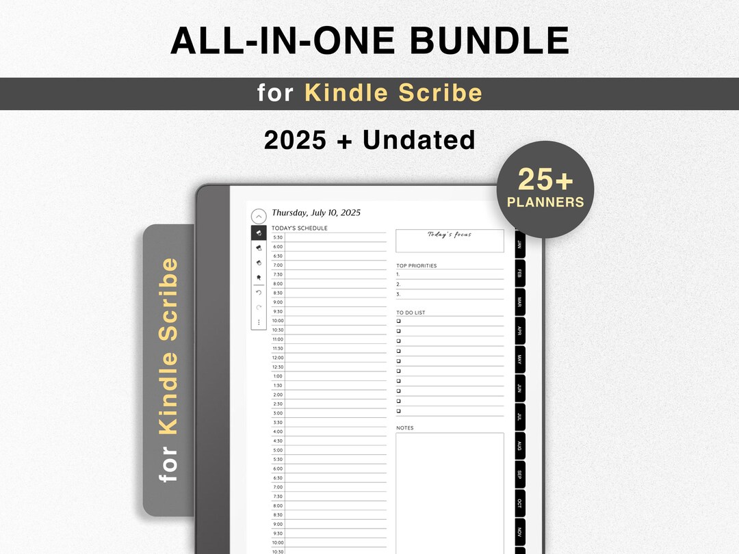 ALL-IN-ONE Bundle for Kindle Scribe, 2025 + Undated, Kindle Scribe ...
