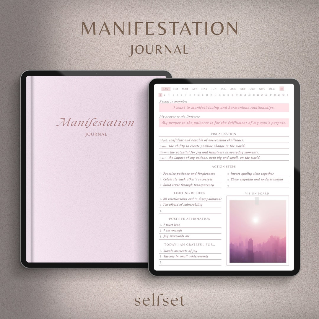 Digital Manifestation Journal, Law of Attraction, Goodnotes Journal ...