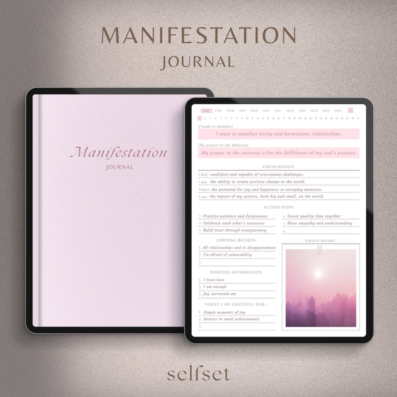 Digital Manifestation Journal, Law of Attraction, Goodnotes Journal ...