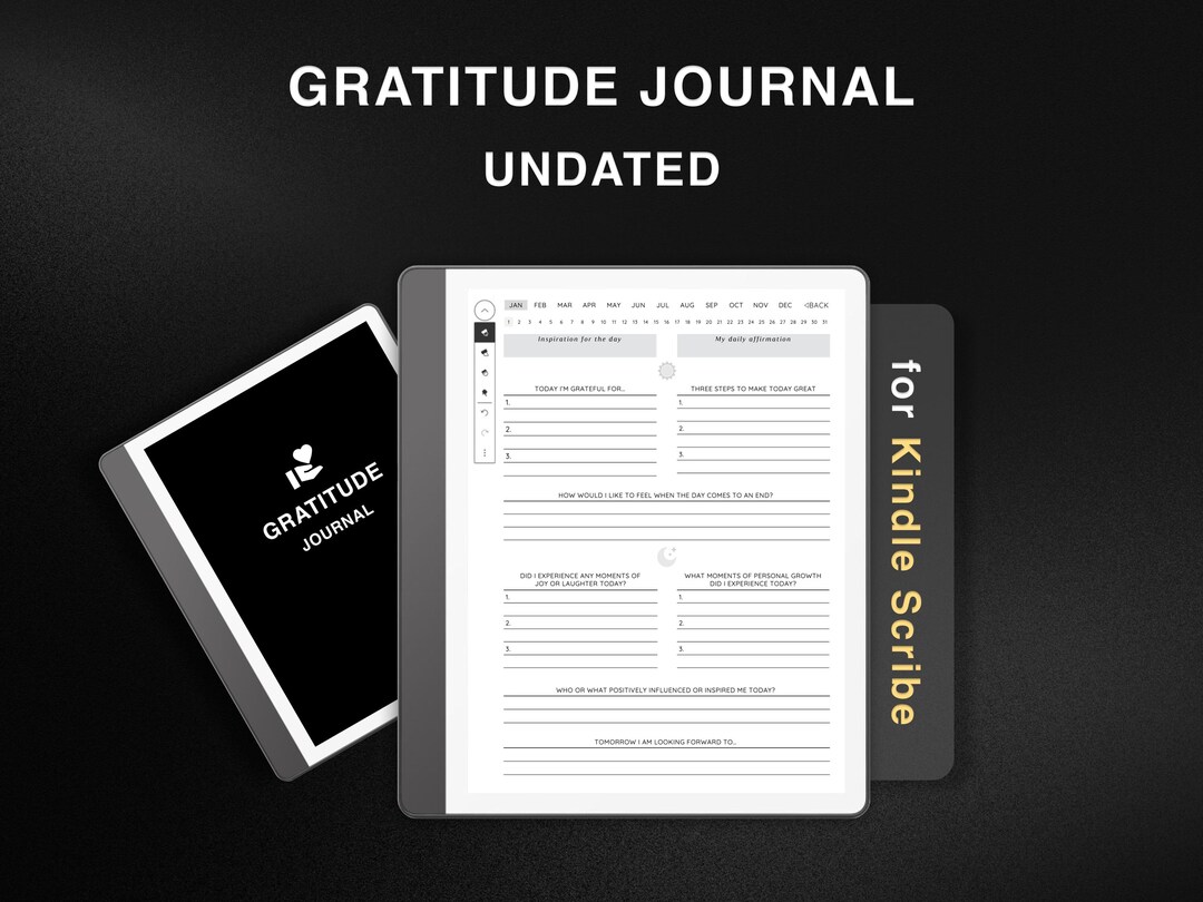 Kindle Scribe Gratitude Journal, Wellness Journal, Mindfulness Journal ...