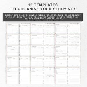2024 2025 Student Planner & Undated, Digital Goodnotes Planner ...
