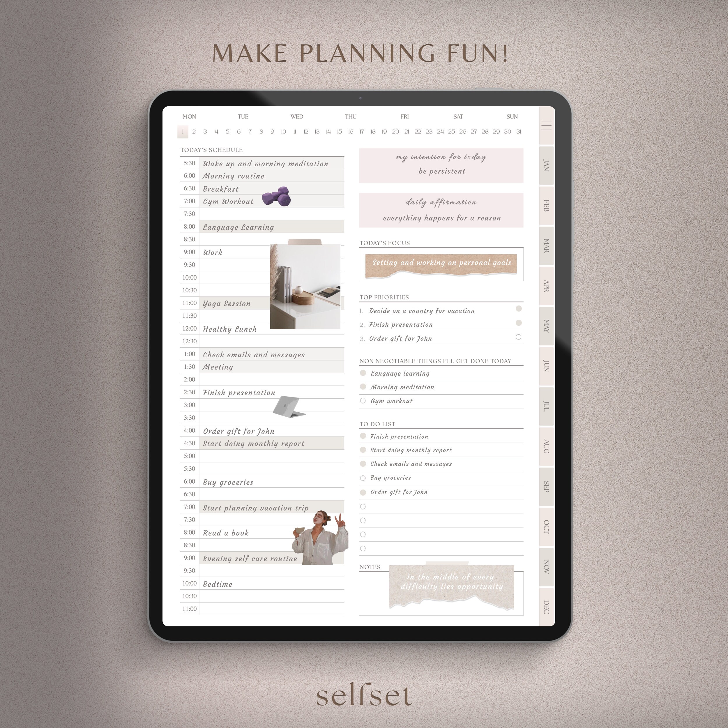 Planificador Digital / Planificador de iPad / Planificador - Etsy México