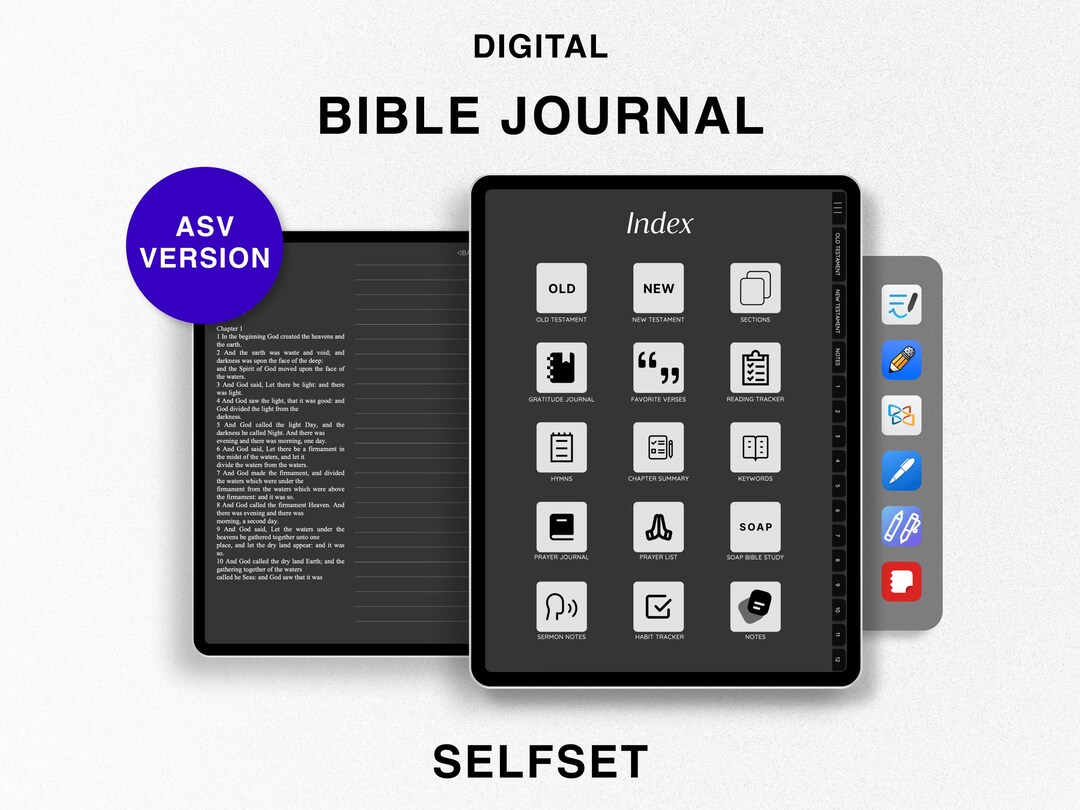 Digital Bible Journal, Study Bible, American Standard Version Bible ASV ...
