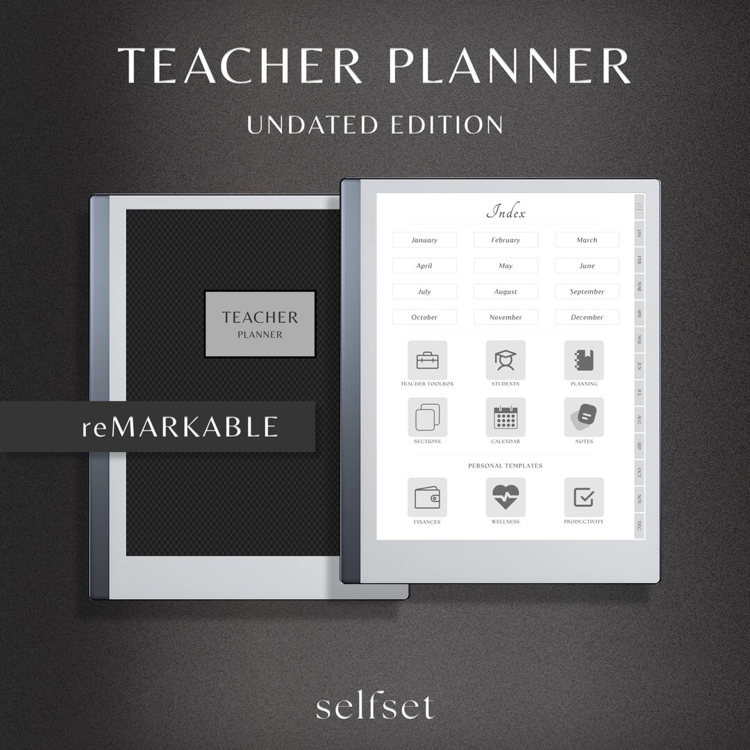 Remarkable 2 Digital Teacher Planner, Undated Planner, Lesson Planner ...