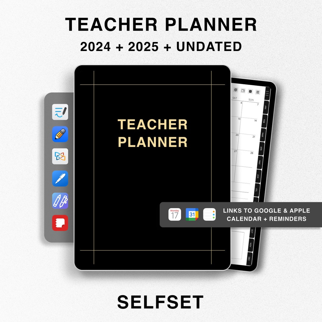 2024 2025 Digital Teacher Planner, Dated Undated Lesson Planner ...