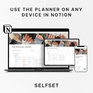 Nail Tech Client Tracker | Notion Template | Notion Client Tracker ...