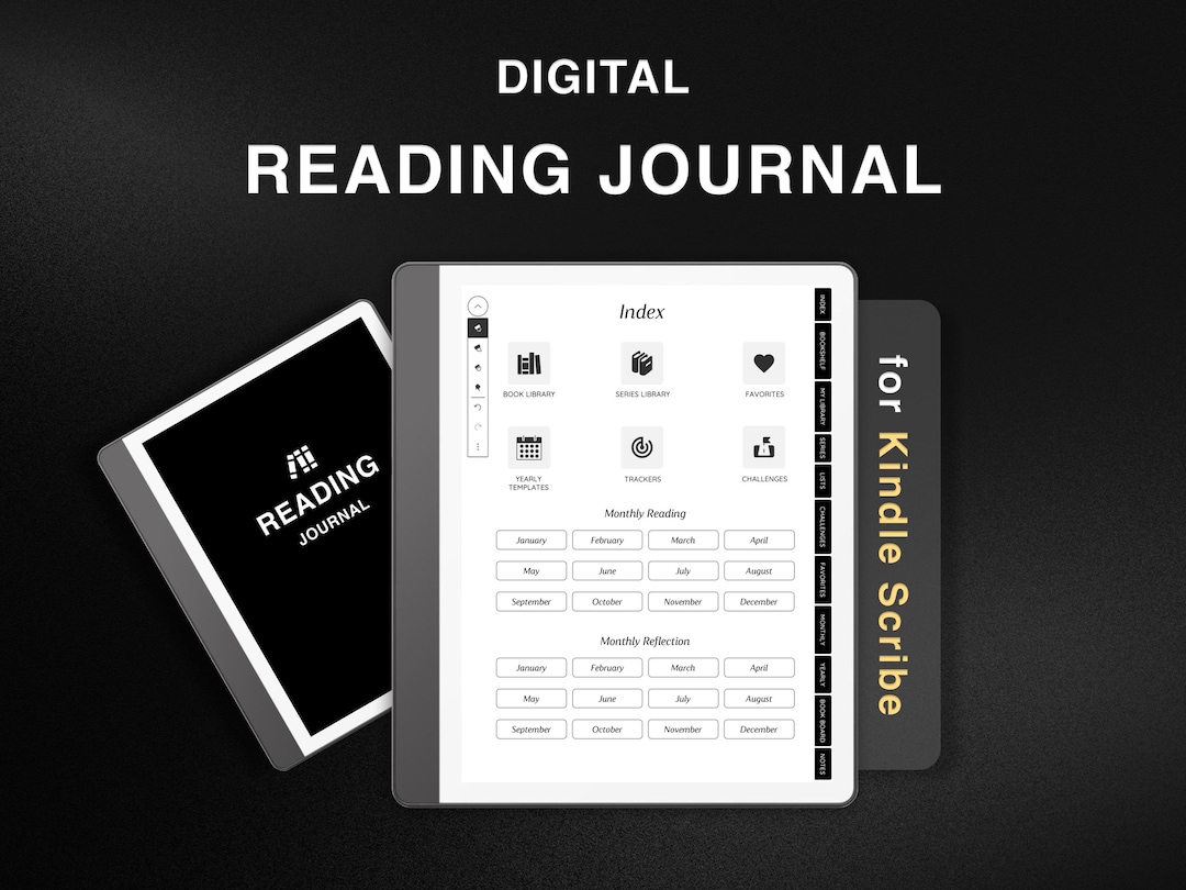 Kindle Scribe Reading Journal, Book Review & Library Tracker, Reading ...