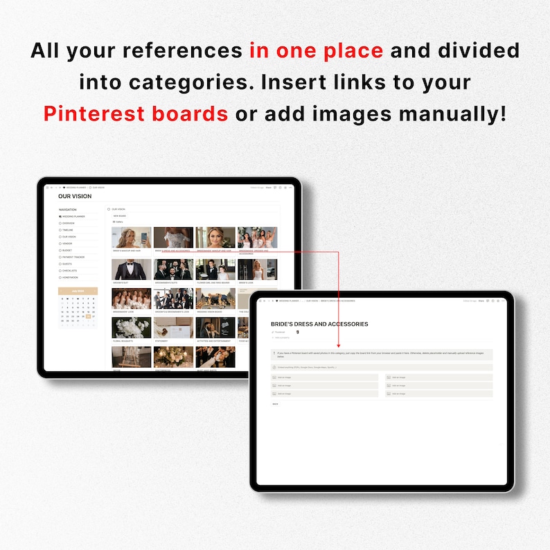 Wedding Planner Notion Template, Ultimate Wedding Bundle for Notion ...