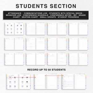 Undated Digital Teacher Planner, Undated Lesson Planner, Academic ...