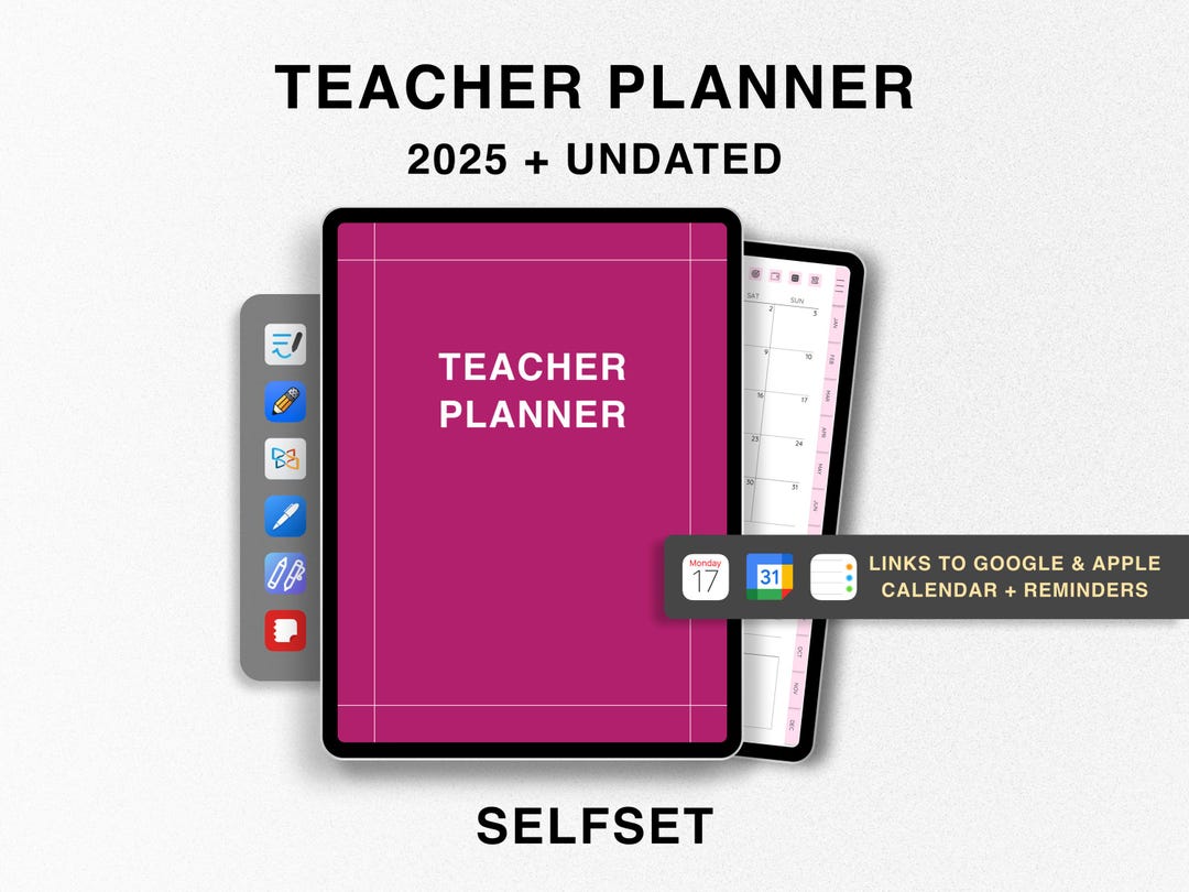 2025 Digital Teacher Planner, Dated + Undated Lesson Planner, Academic ...