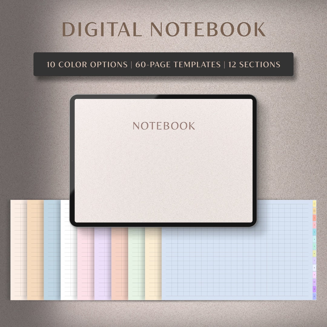 Digital Notebook | Goodnotes Notebook, Student Notebook, iPad Notebook ...