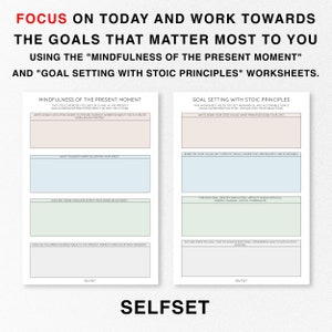 Printable Stoic Journal, Focus Journal, Control Emotions, Mindfulness ...