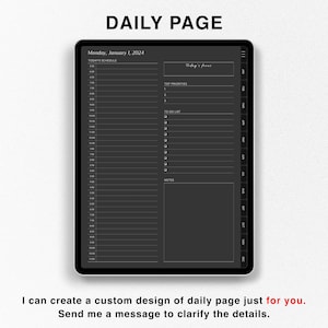 Undated Digital Teacher Planner, Dark Mode Lesson Planner, Academic ...
