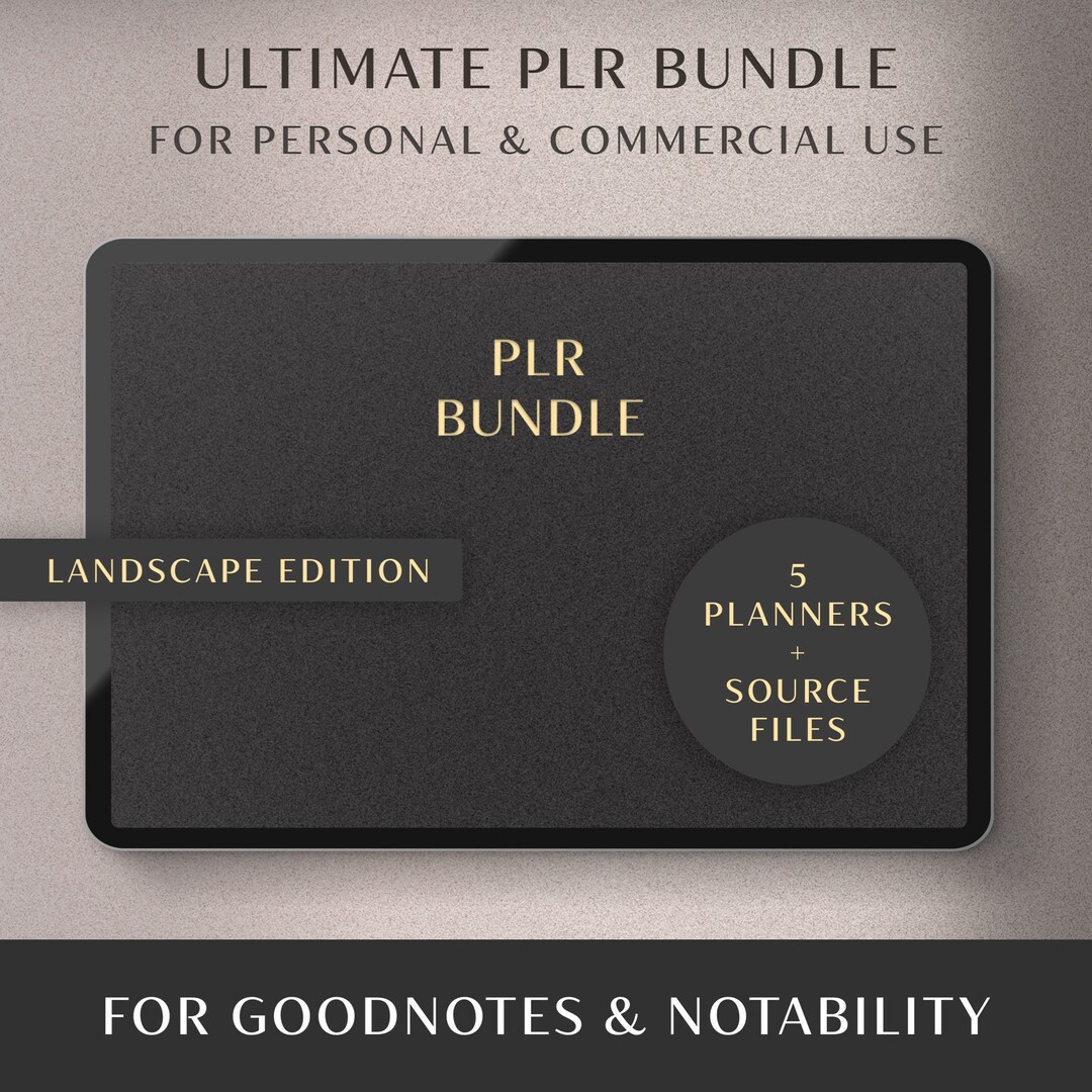 PLR Digital Planner Templates for Goodnotes PLR Digital Bundle Master ...
