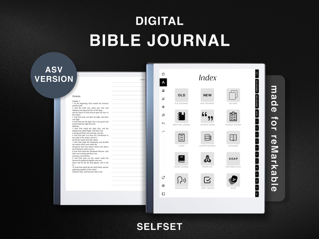 Bible Journal for Remarkable 2, Study Bible ASV, American Standard ...