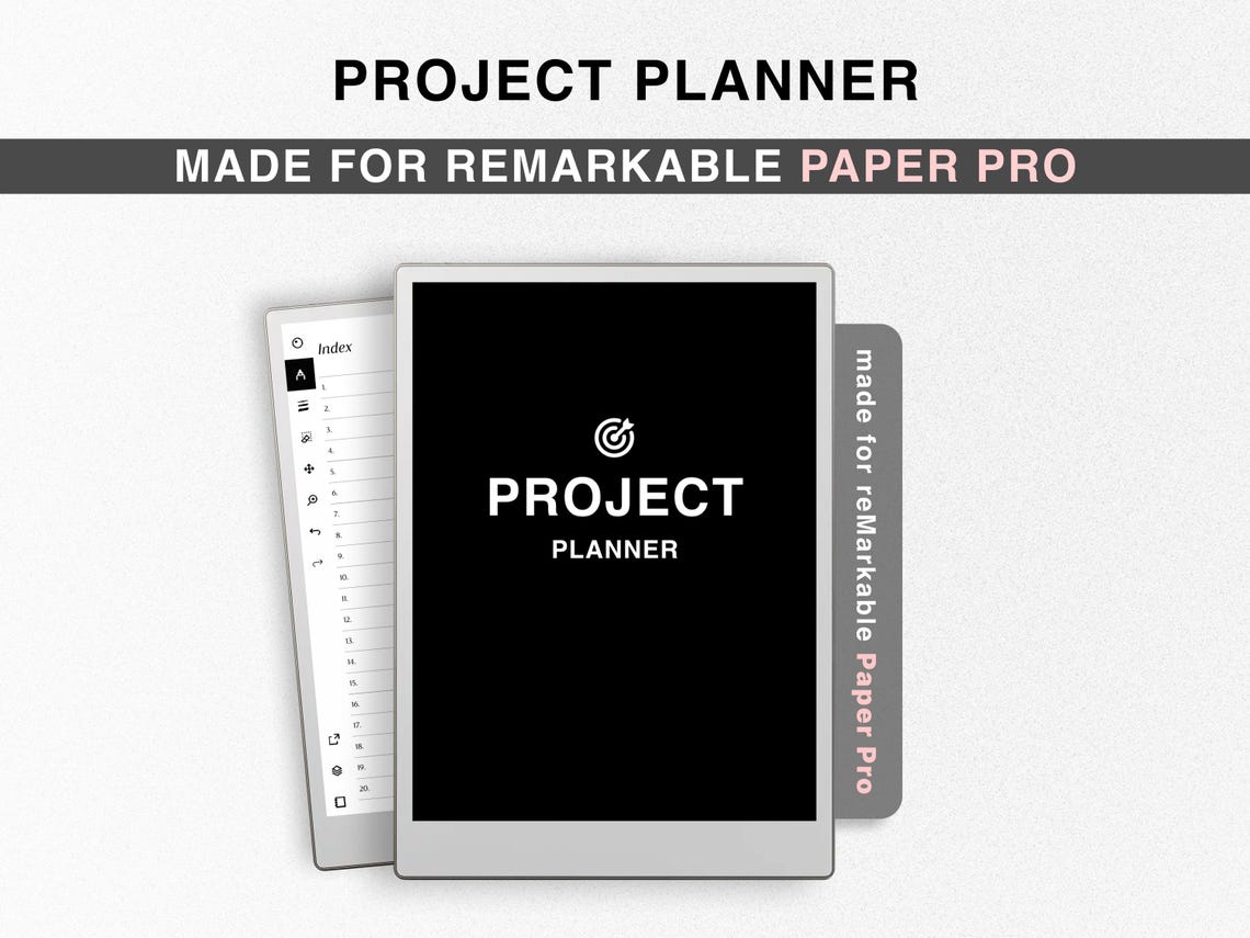 Project Planner for Remarkable Paper Pro, Templates for Remarkable Pro ...