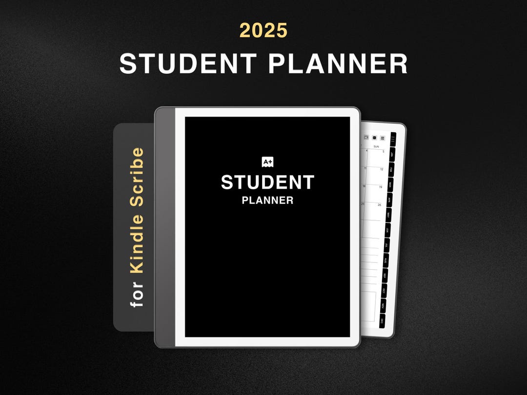 Kindle Scribe 2025 Student Planner, Digital Academic Planner, 2025 ...