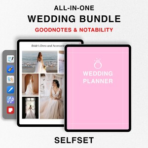 GOODNOTES Wedding Planner, Digital Wedding Template , Checklist ...