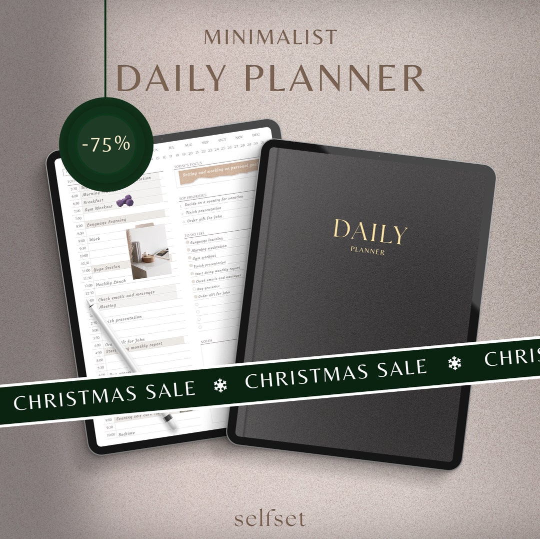 Digital Daily Planner, Portrait Digital Planner, to Do List, Daily ...
