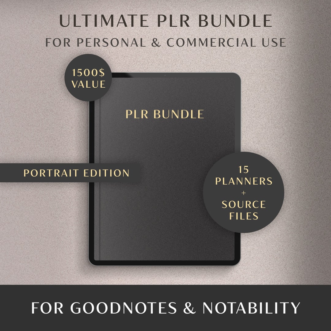 PLR Digital Planner Templates for Goodnotes PLR Digital Bundle Master ...