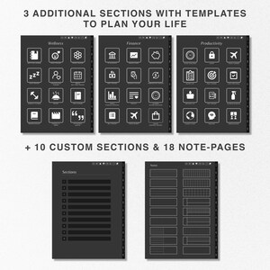 2024 2025 Digital Teacher Planner, Dark Mode Dated Undated Lesson ...