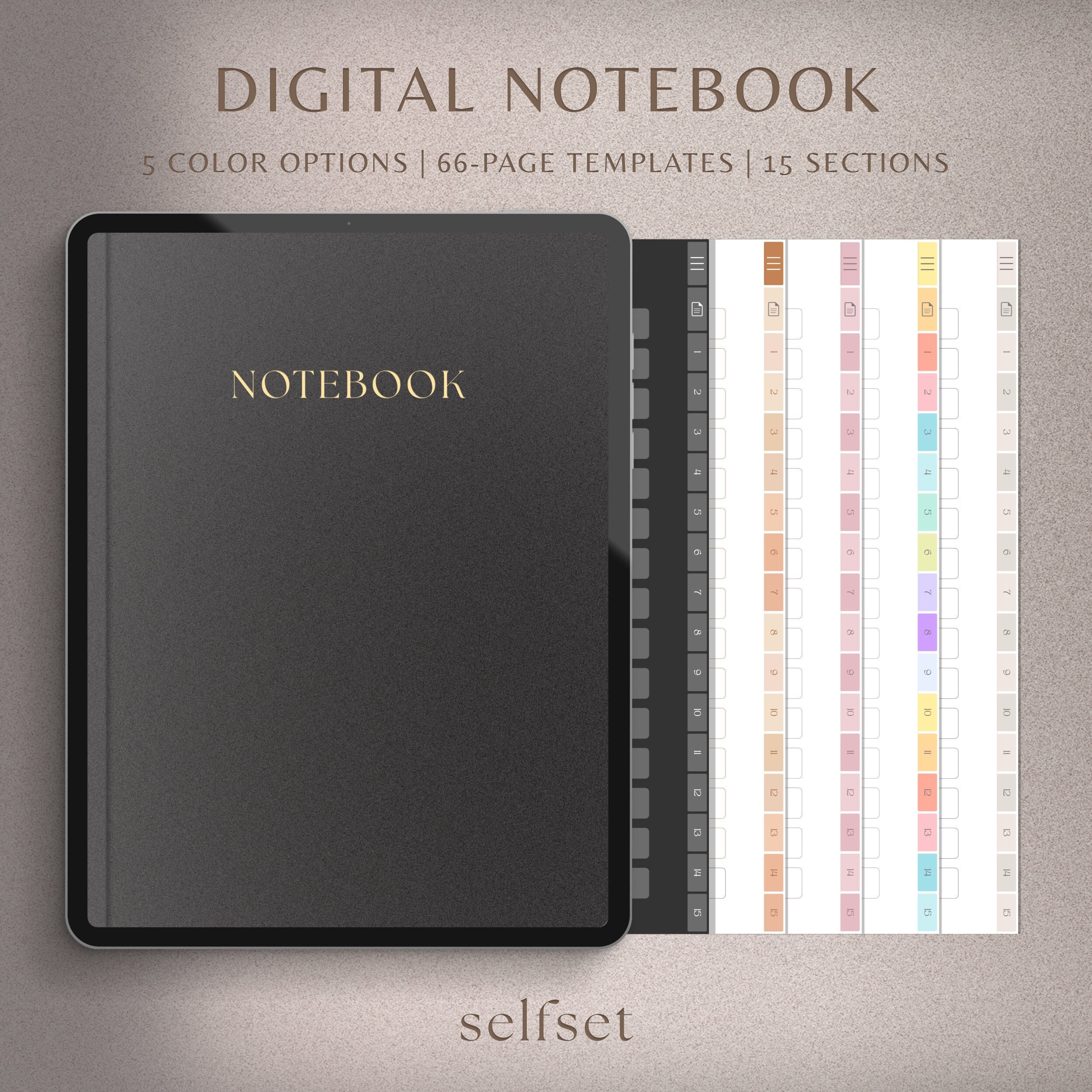 Cuaderno digital / Cuaderno GoodNotes Cuaderno de estudiante - Etsy México
