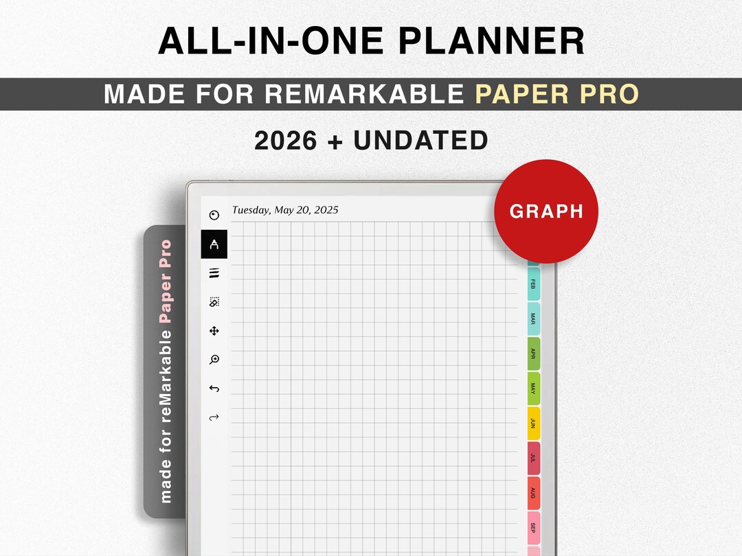 2026 Daily Journal for Remarkable Paper Pro, Undated Templates for ...