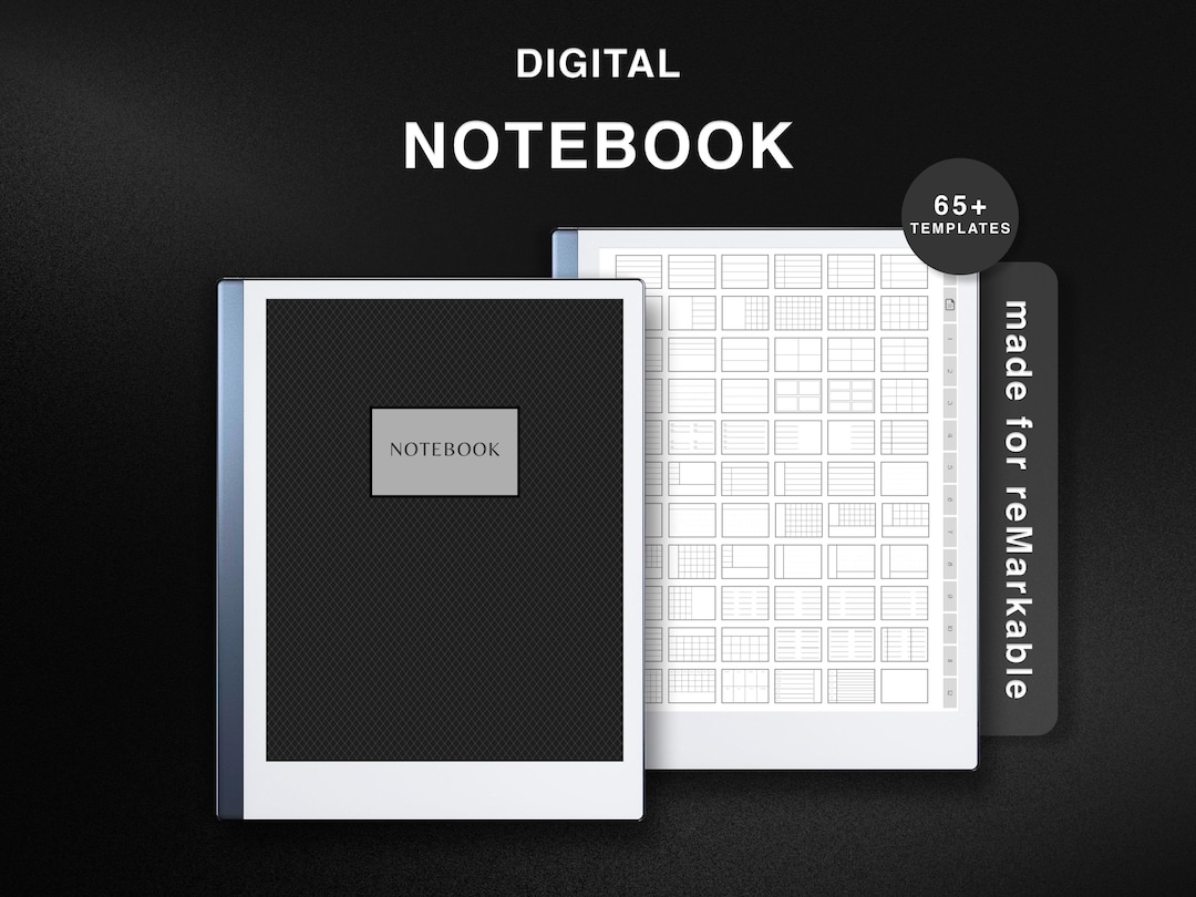 Notebook for Remarkable 2, 65+ Page Templates, Digital Notebook ...