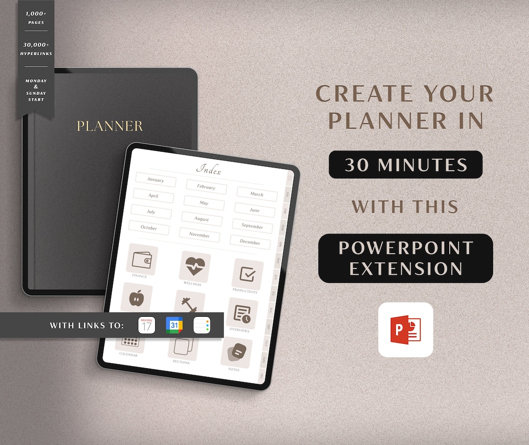 Digital Planner Creation Toolkit | Editable Planner | Powerpoint ...