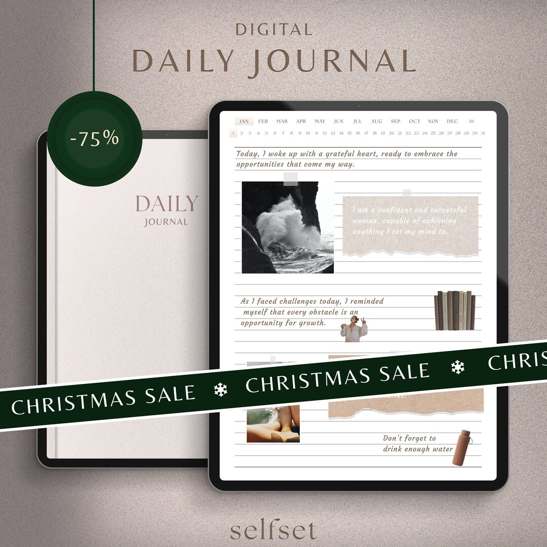 Digital Daily Journal Digital Notebook Goodnotes Journal iPad Journal ...