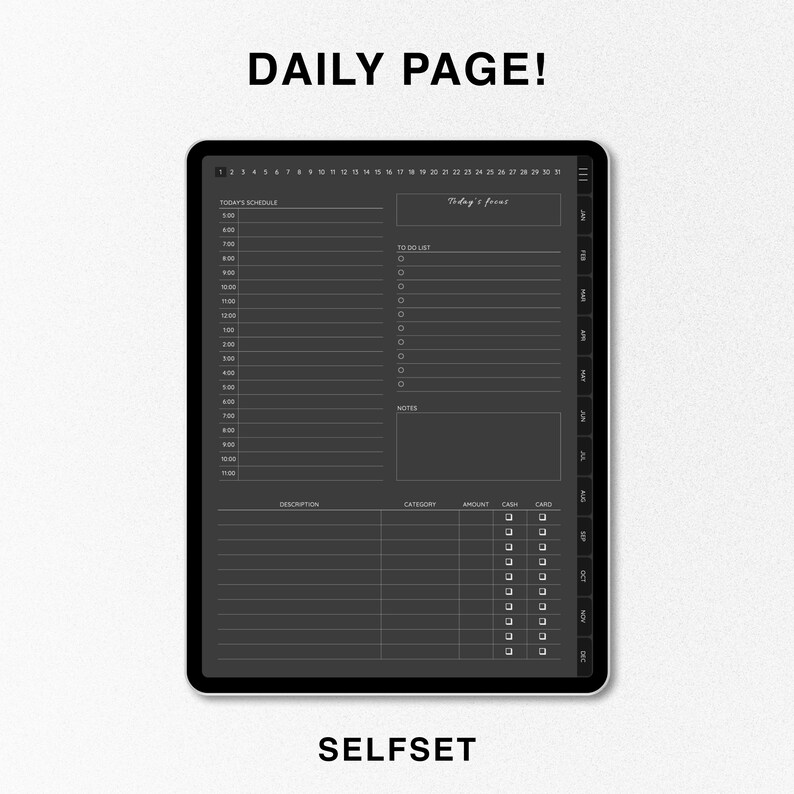 Digital Budget Planner, Finance Tracker, Finance Planner, Dark Budget ...