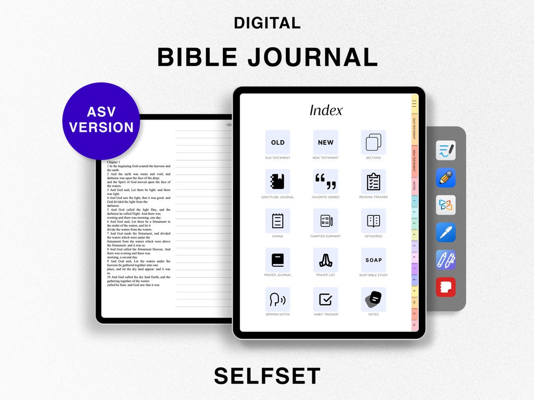 Digital Bible Journal, Study Bible, American Standard Version ...