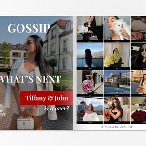 Personalized Birthday Magazine Template, Canva Editable Birthday ...