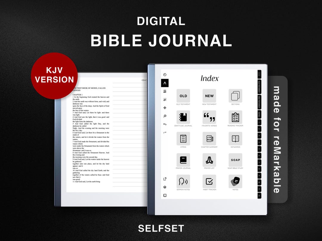 Bible Journal for Remarkable 2, Study Bible KJV, King James Version ...