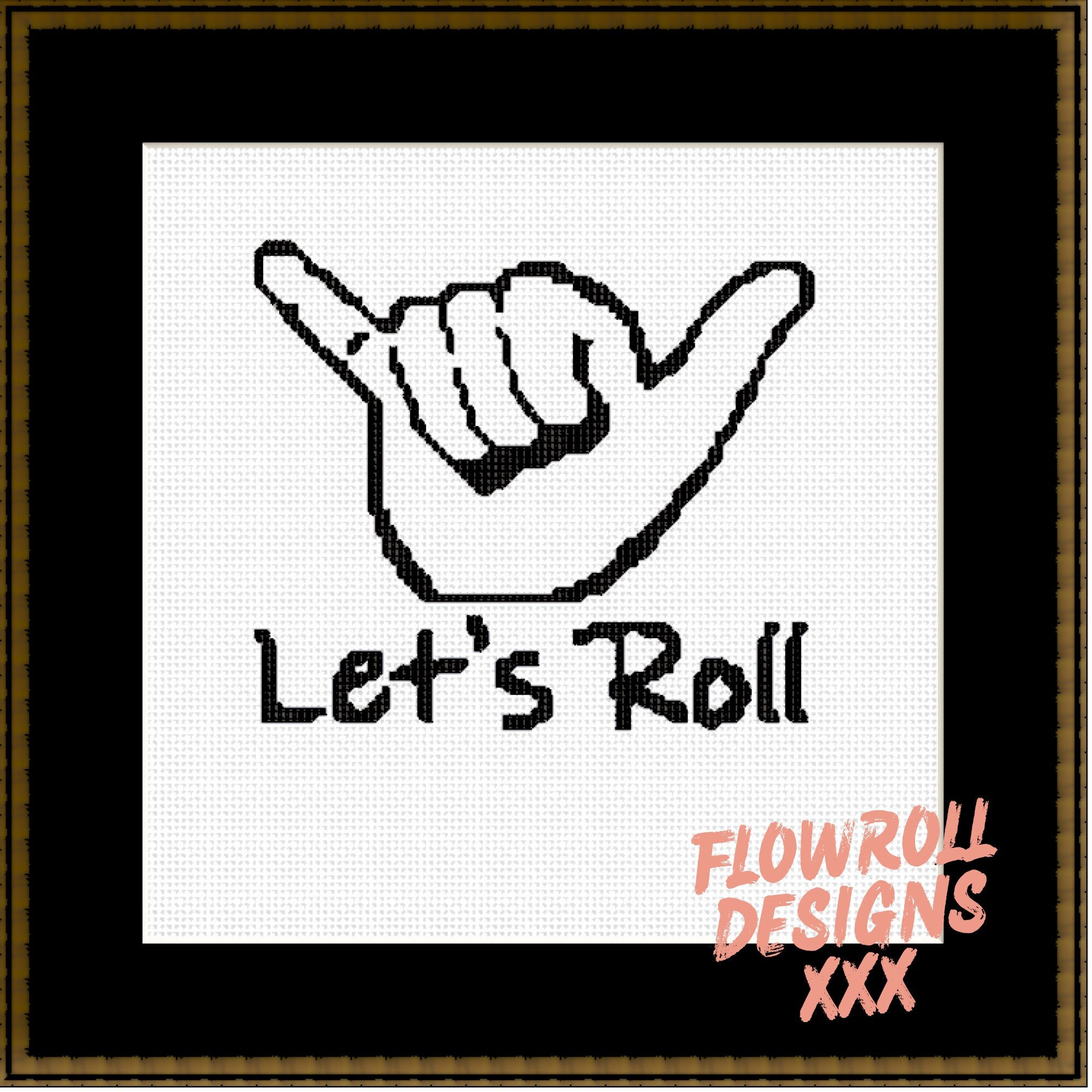 BJJ/ Jiu-jitsu - Let's Roll Cross Stitch Pattern (PDF Download) - Etsy