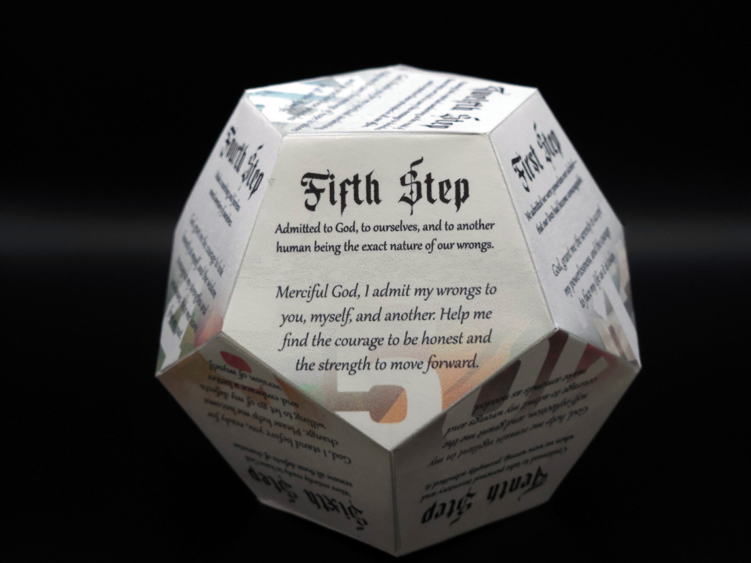 Papercraft 12-step Prayer Block - Etsy