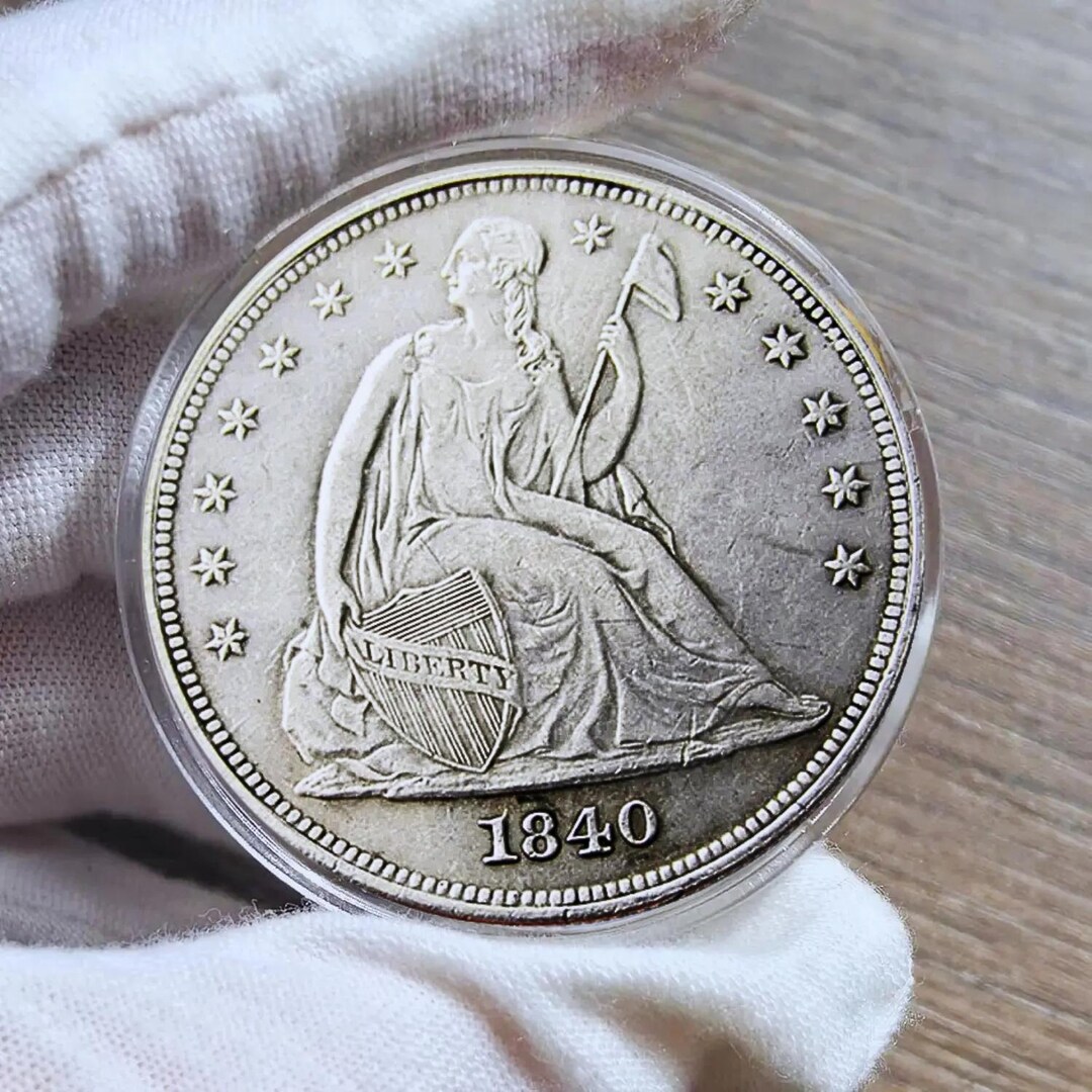 1840 Seated Liberty Dollar Commemorative Coin for Collection - Etsy