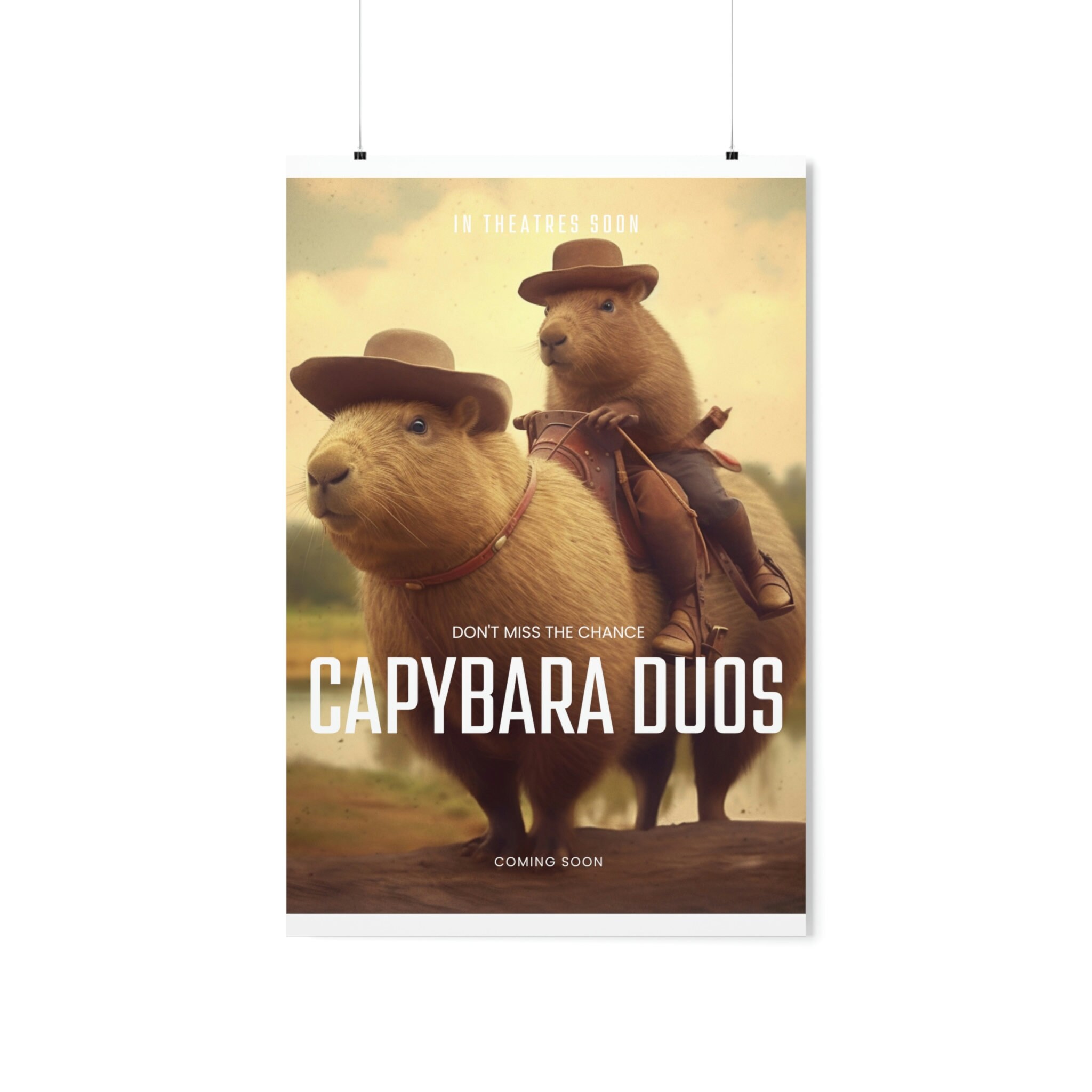 CAPYBARA ART PRINT Capybara Nursery Wall Art Poster Cute Adorable ...