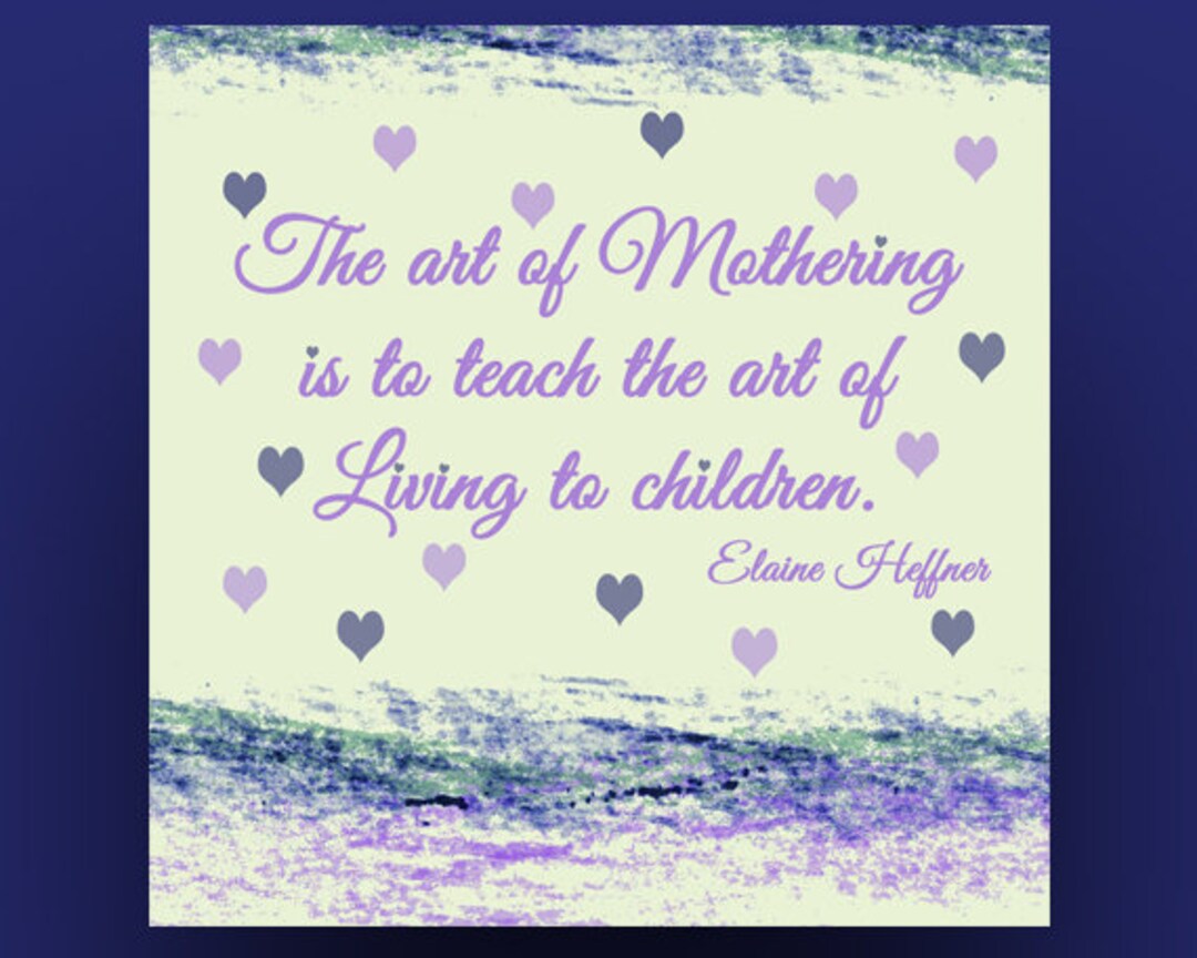 The Art of Mothering Magnet 4" X 4" - Etsy