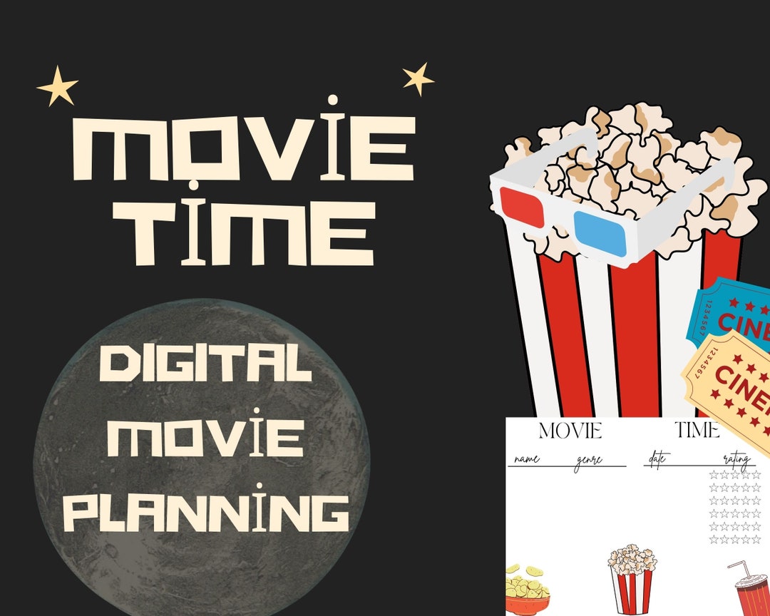 Pintable Planner Movie Planner Movie List Favorite Movie - Etsy