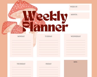 Student Daily Planner Autumn - Etsy