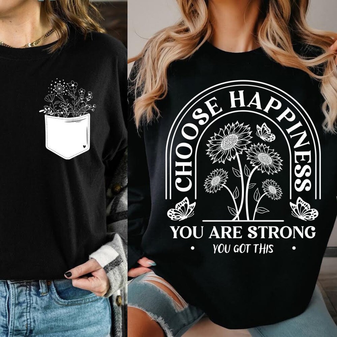 Choose Happiness SVG PNG, Svg Cut Files for Cricut, Self Love Svg ...