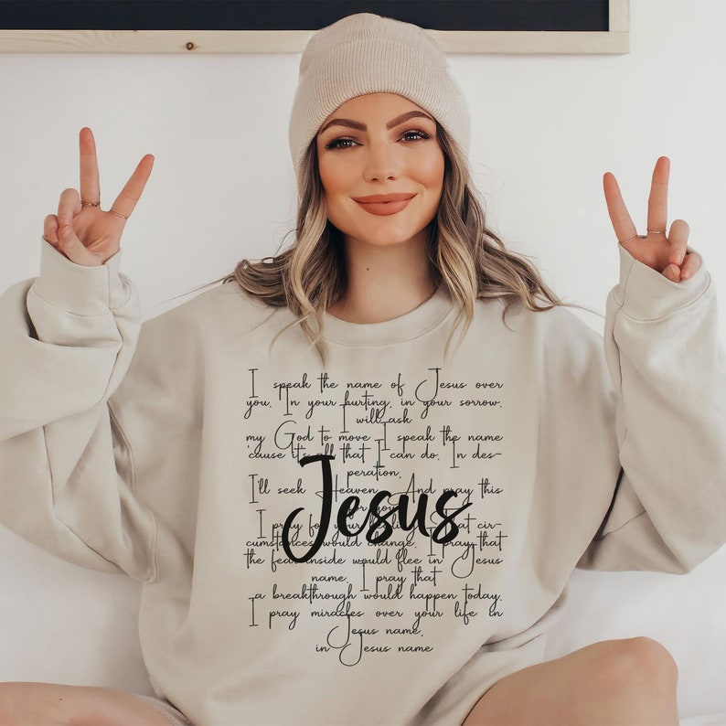 Hablo el nombre de Jesús SVG PNG, Svg religioso, Svg cristiano, Svg de ...