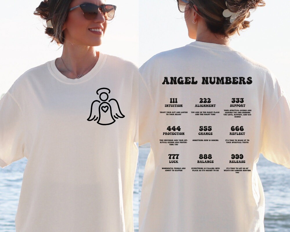 Angel Numbers Chart SVG Lucky Number Angel Number Halo Silhouette Cameo ...